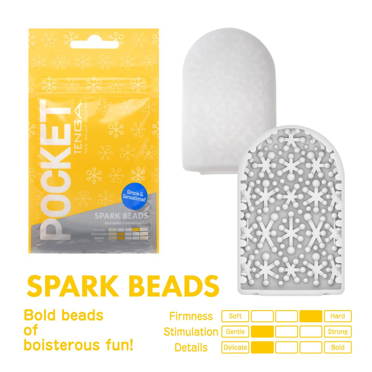 Tenga Pocket Stroker »Spark Beads« UnterwegsMasturbator